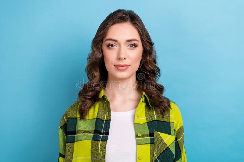Photo Of Good Mood Satisfied Adorable Woman With Curly Hairdo Dressed