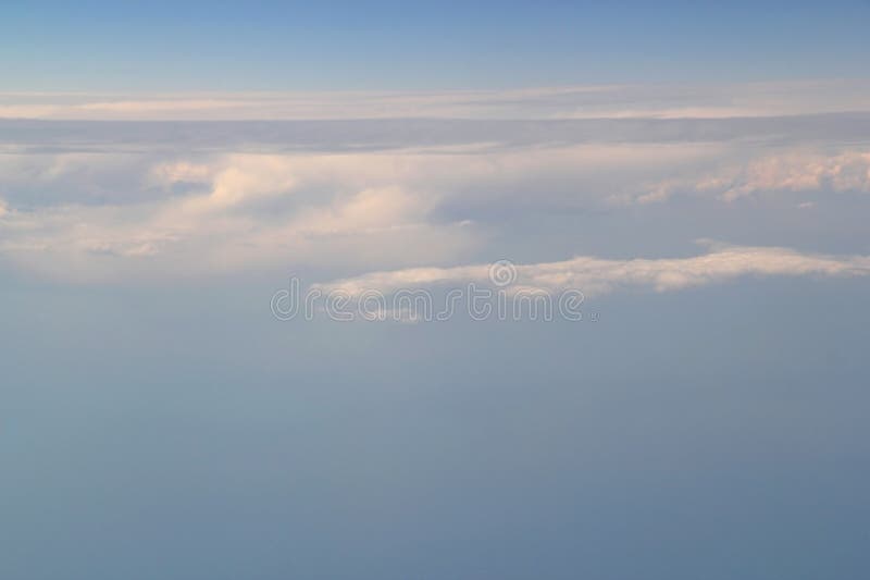 Photo of the Gradient Blue Sky with White Clouds Stock Image - Image of ...