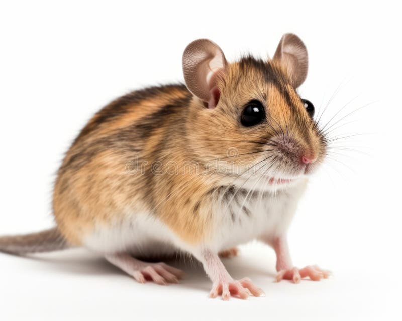 Photo of Grasshopper Mouse Isolated on White Background. Generative AI ...