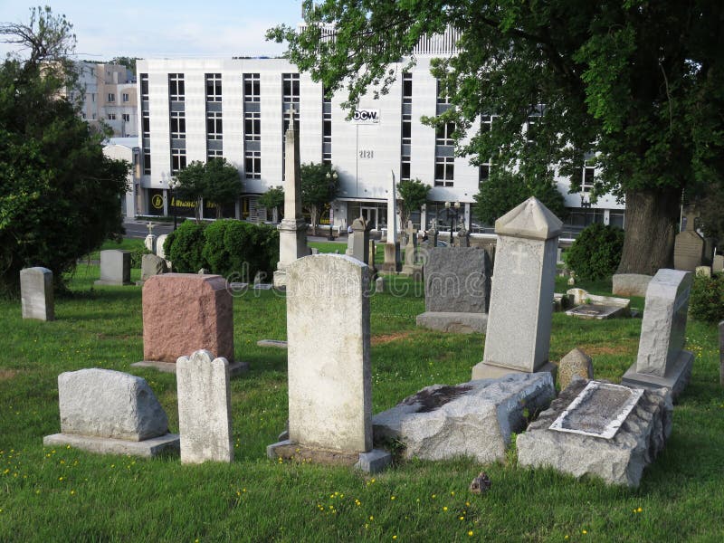 Graveyard Stones in Washington DC Editorial Stock Image - Image of ...