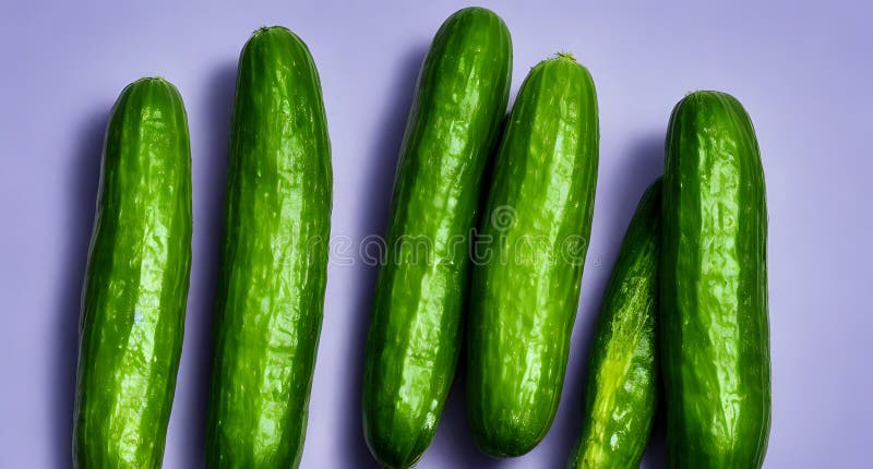 Photo of Green Cucumbers, a Fresh Vegetable, Recently Harvested Stock ...