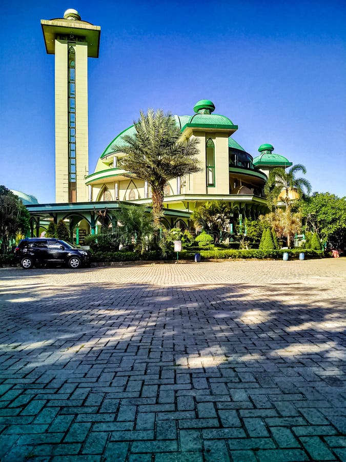 Photo of the Green Mosque in One Area in North Sumatra Editorial Image ...