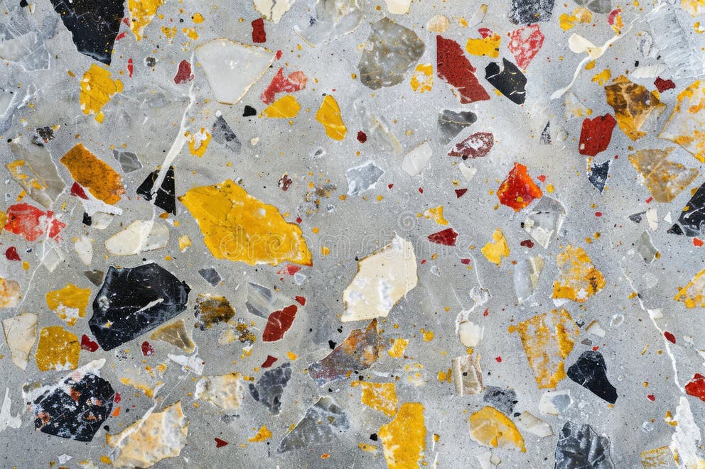 Photo of Grey Terrazzo Pattern on Floor Surface. Background Texture for ...