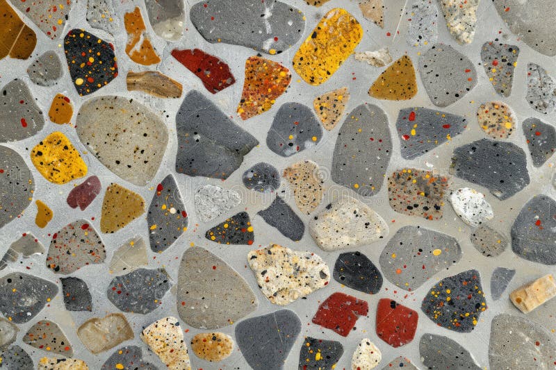 Photo of Grey Terrazzo Pattern on Floor Surface. Background Texture for ...