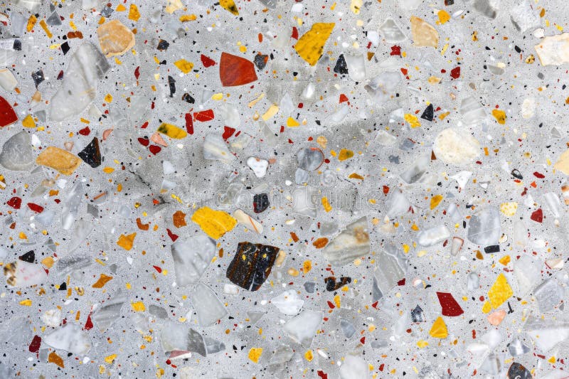 Photo of Grey Terrazzo Pattern on Floor Surface. Background Texture for ...