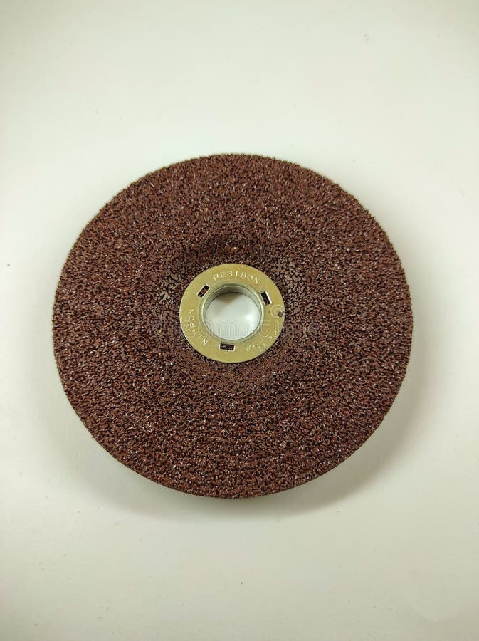 Grinding Disc Isolated on a White Stock Photo - Image of mini, iron ...