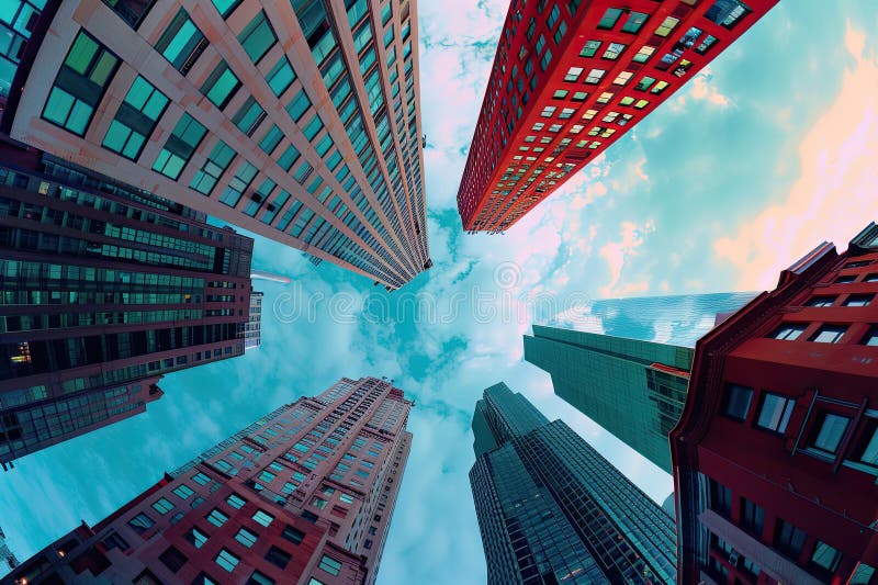 Photo of a Group of Tall Buildings Stock Photo - Image of background ...