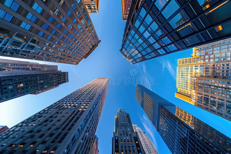 Photo of a Group of Tall Buildings Stock Image - Image of city ...