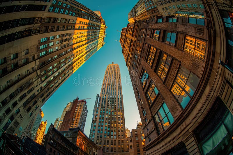 Photo of a Group of Tall Buildings Stock Image - Image of architecture ...