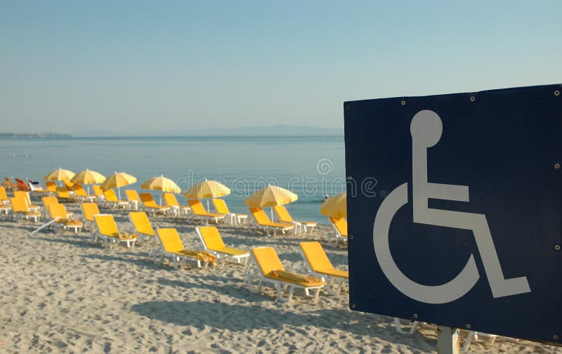 Photo handicap sign stock image. Image of warm, beach - 2783651