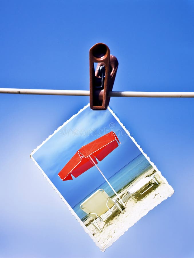 Photo hanging on a rope stock photo. Image of camera - 10982802