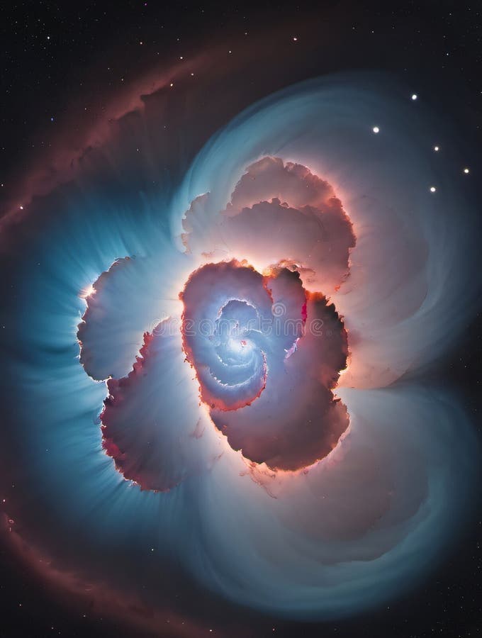 Photo of Harmonious Nebula Cloud Patterns Swirling in an Abstract Cloud ...