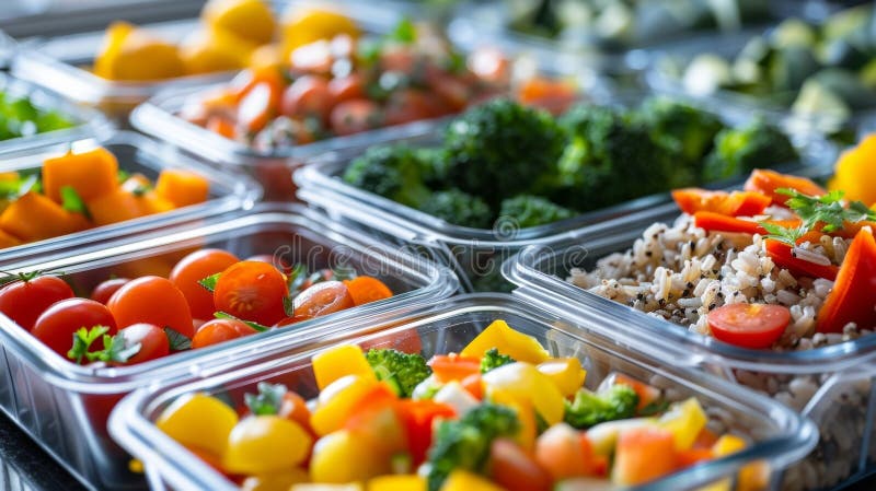 A Photo of Healthy Meal Prep Emphasizing the Importance of Proper ... A Photo of Healthy Meal Prep Emphasizing the Importance of Proper ...