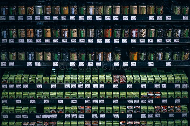 Photo Of Herbs And Spices In The Grocery Store Picture. Image: 109924228