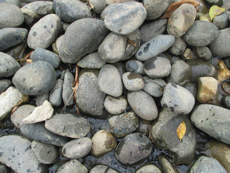 Photo from a High Angle of a Group of Rocks by the River Stock Image ...
