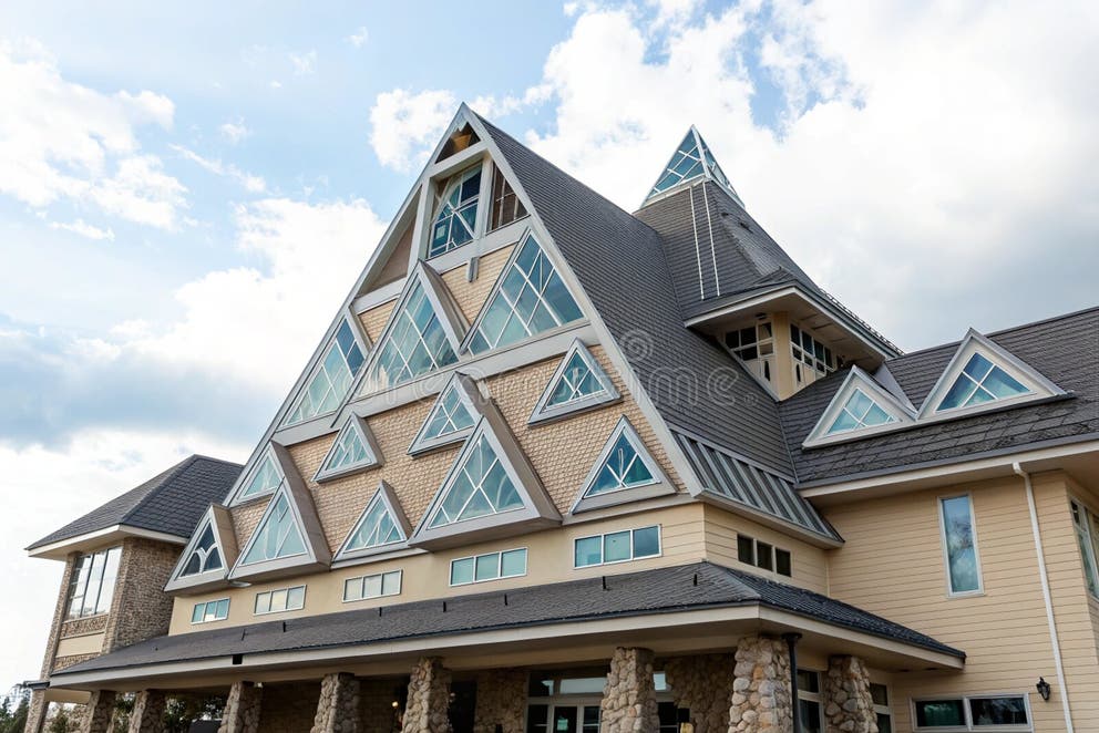 Triangles in a building stock illustration. Illustration of beauty ...