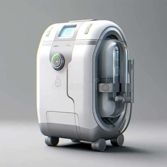 Photo Highttech Plasma Quantum Computer Tube with Glowing Energy Inside ...