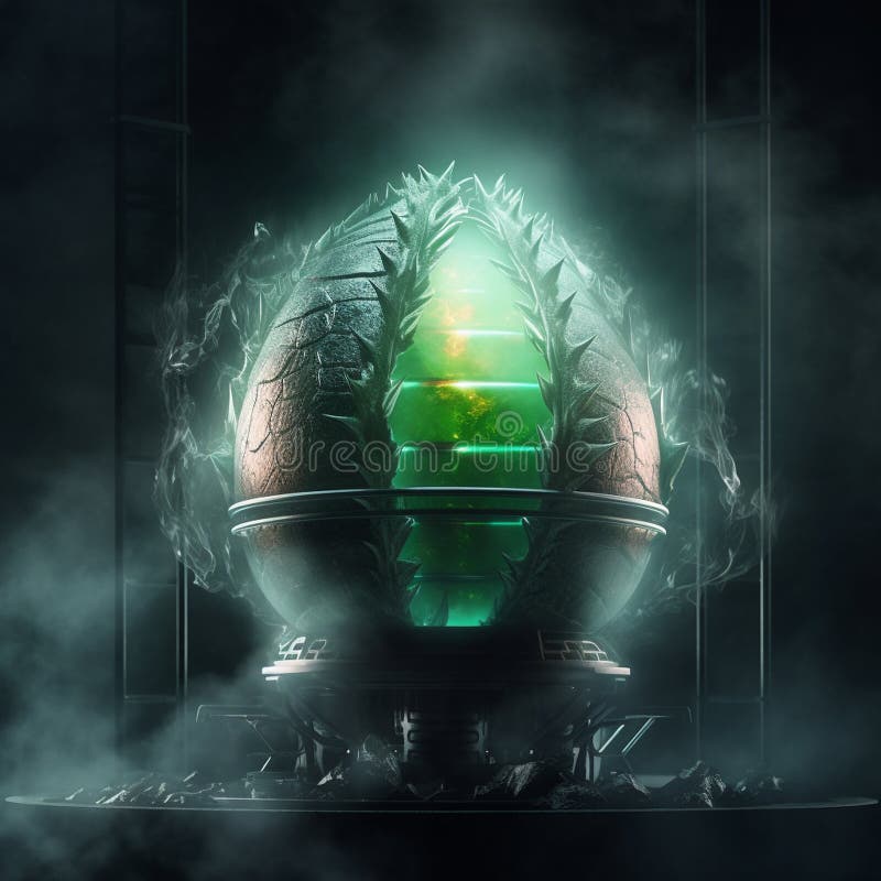 Photo Highttech Plasma Quantum Computer Tube with Glowing Energy Inside ...