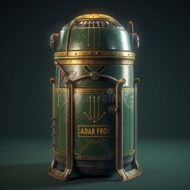 Photo Highttech Plasma Quantum Computer Tube with Glowing Energy Inside ...