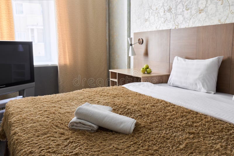 Photo of the Hostel Room with Details Stock Image - Image of living ...