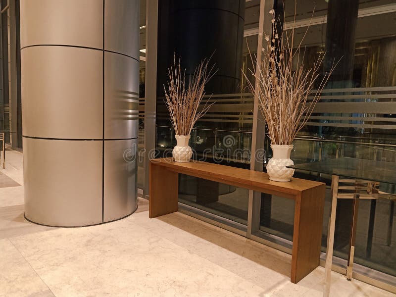 Photo of a Hotel Lobby with an Elegant Design Stock Image - Image of ...