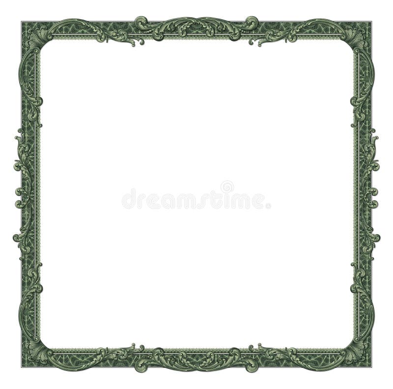 Money Borders stock image. Image of dollar, money, green - 29744023