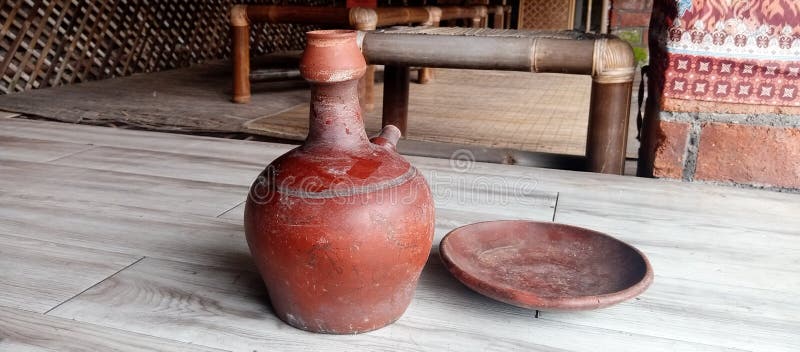 Photo of a Jug, a Place for Traditional Javanese Pottery Drinks Stock ...