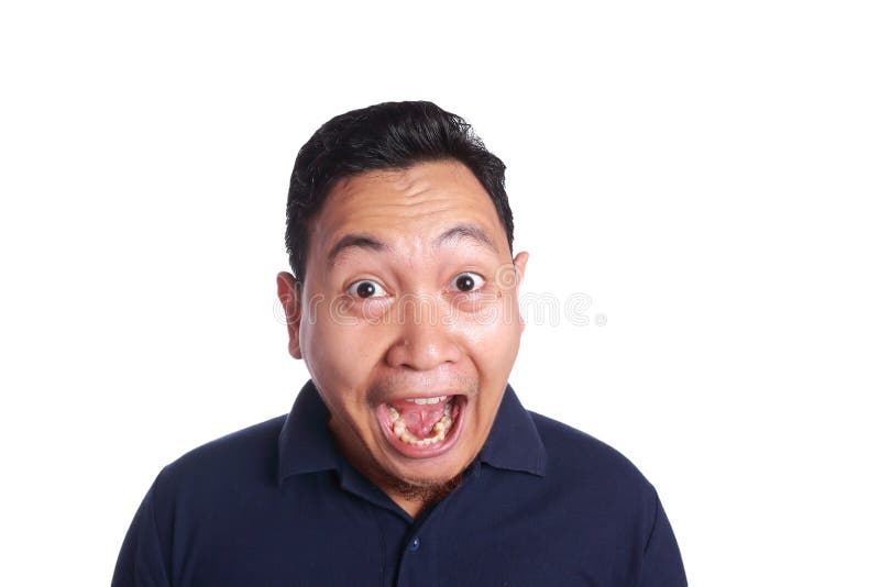 Funny Asian Man Laughing stock photo. Image of malaysian - 103634014