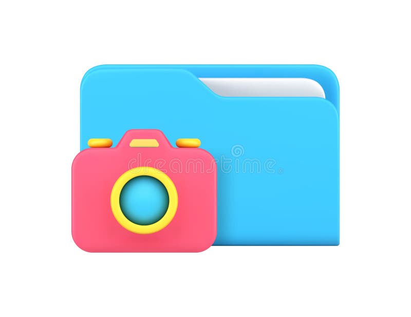 Photo Image Media Multimedia Content Storage Archive Folder Camera 3d ...