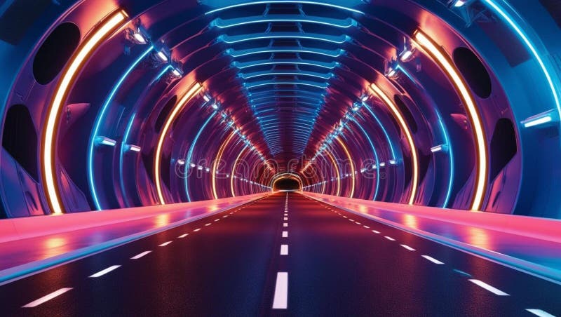 A Photo of an Impressive Tunnel Built for a Highway, Showcasing ...