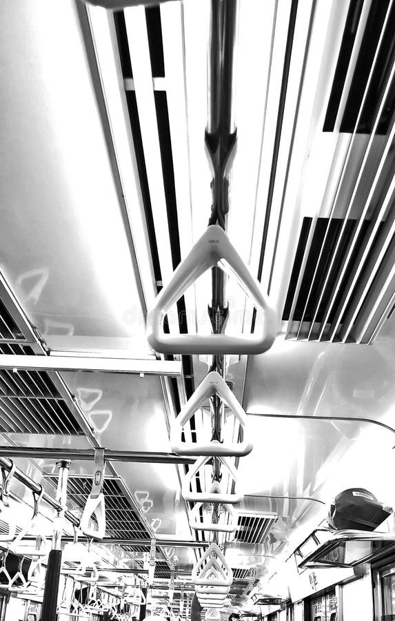 Photo Inside the Electric Train in the City of Jakarta Stock Image ...
