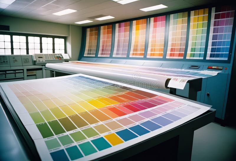 Photo of the Inside of Printing Sublimation Room Color Palette Guide ...