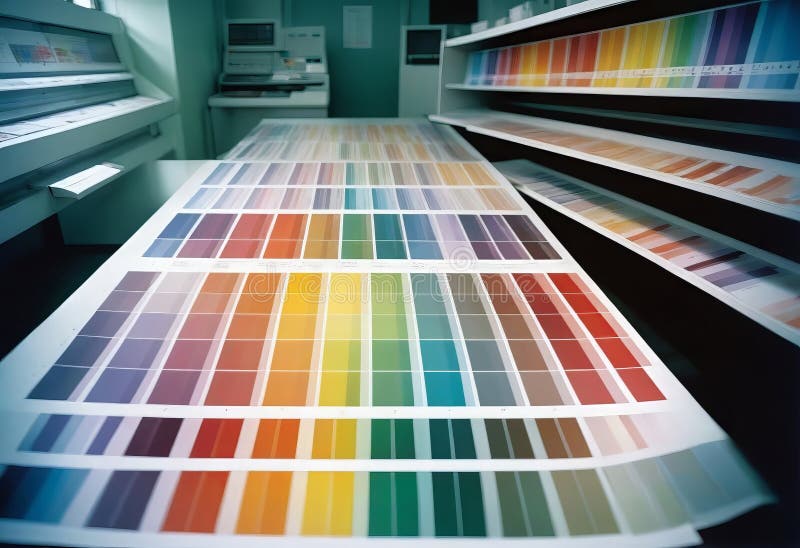 Photo of the Inside of Printing Sublimation Room Color Palette Guide ...