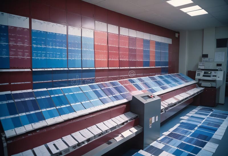 Photo of the Inside of Printing Sublimation Room Color Palette Guide ...