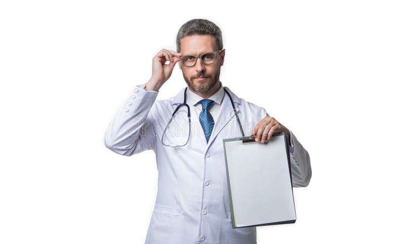 Photo of Internist with Prescription, Banner. Internist with ...