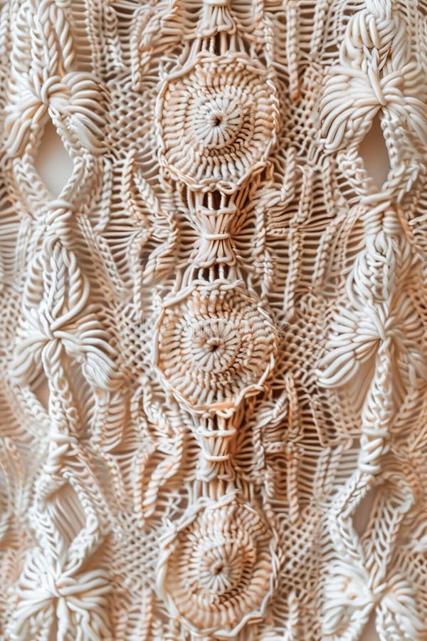 Photo of Intricate Crochet Texture with Delicate Woven Designs Stock ...