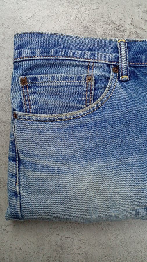 Photo of Jeans Stitching Detail Editorial Image - Image of ...