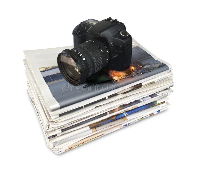 Photo journalism stock image. Image of media, white - 161942251