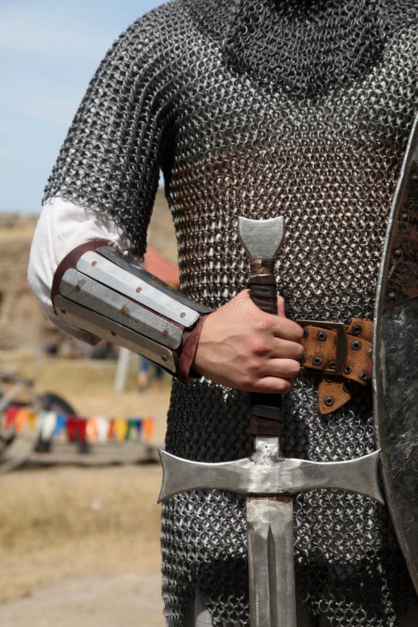 Photo of knight with sword stock image. Image of people - 11646125