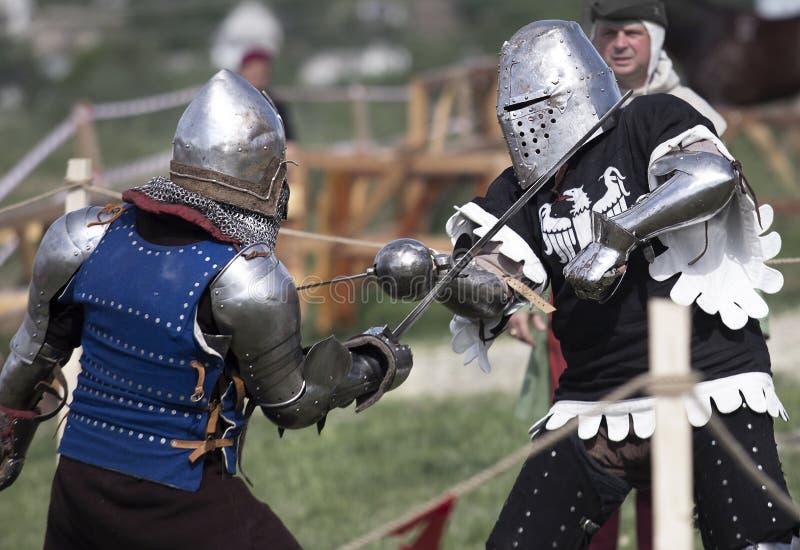 Viking warriors fight. stock image. Image of shining, people - 6017099