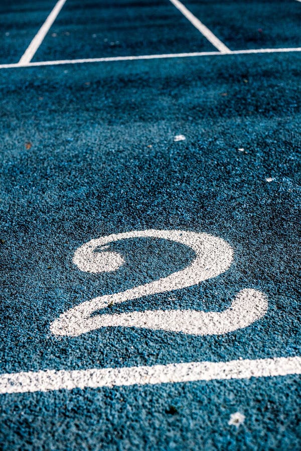 Lane Two on the Track Field,2, Two Number Stock Photo - Image of ...