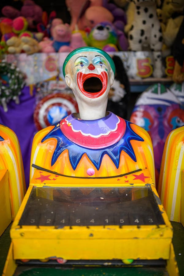 Photo of a Laughing Clown Face Stock Image - Image of funny, hole ...