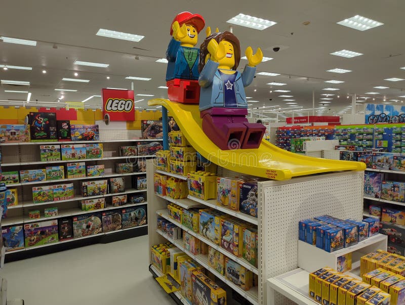 Lego Minifigure Bricks Toys Display at Target Editorial Photography ...