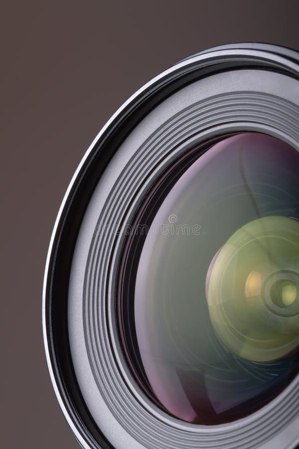 Closeup of a Photographic Camera Lens Stock Photo - Image of aperture ...