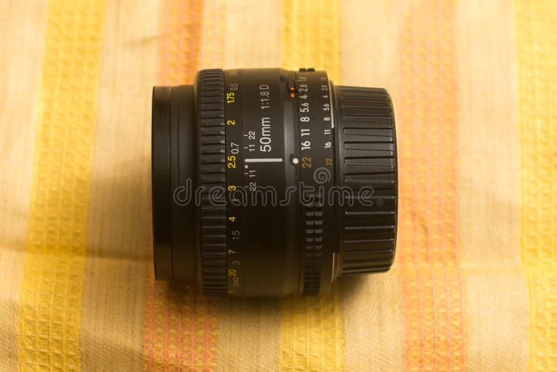 Photo of a Lens for a Camera. the Background is Blurred Stock Image ...