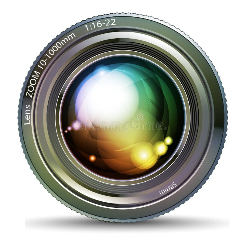 Photo lens stock vector. Illustration of snapshot, object - 40602873