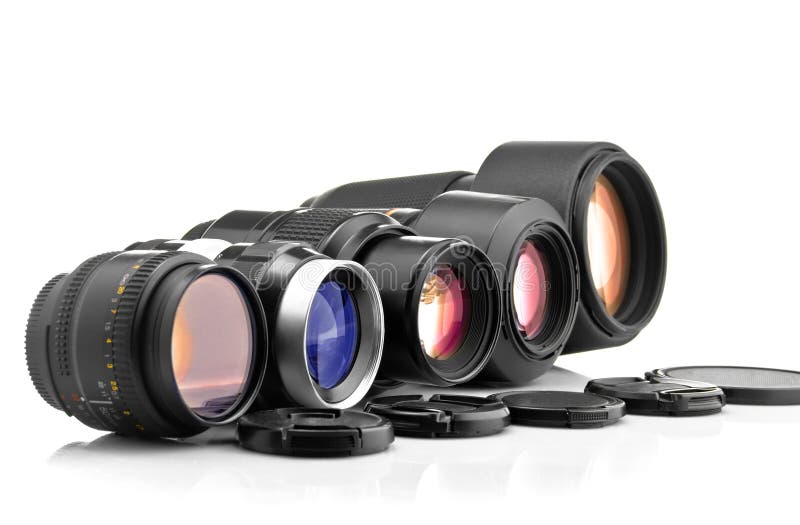 Photo lenses stock image. Image of aiming, electrical - 4590217