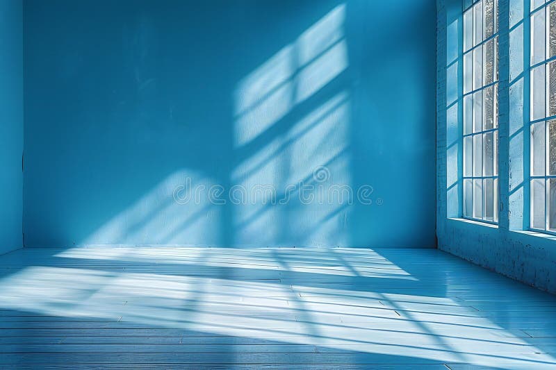 Photo of Light Blue Empty Studio Background for Product Display Stock ...