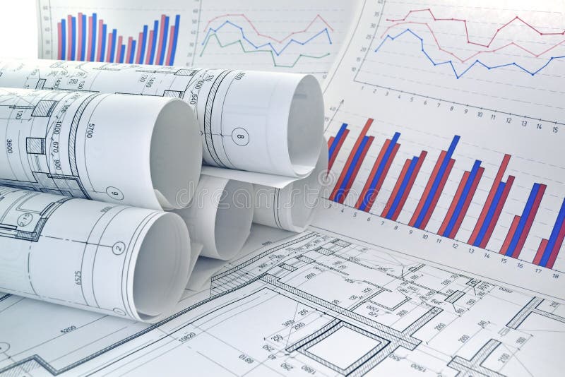 Charts graphs and diagrams stock image. Image of engineering - 136981761