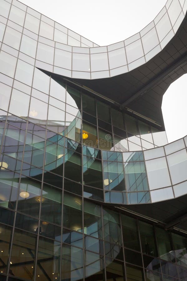 A Photo Looking Up Capturing Three Different Buildings on an Angle ...